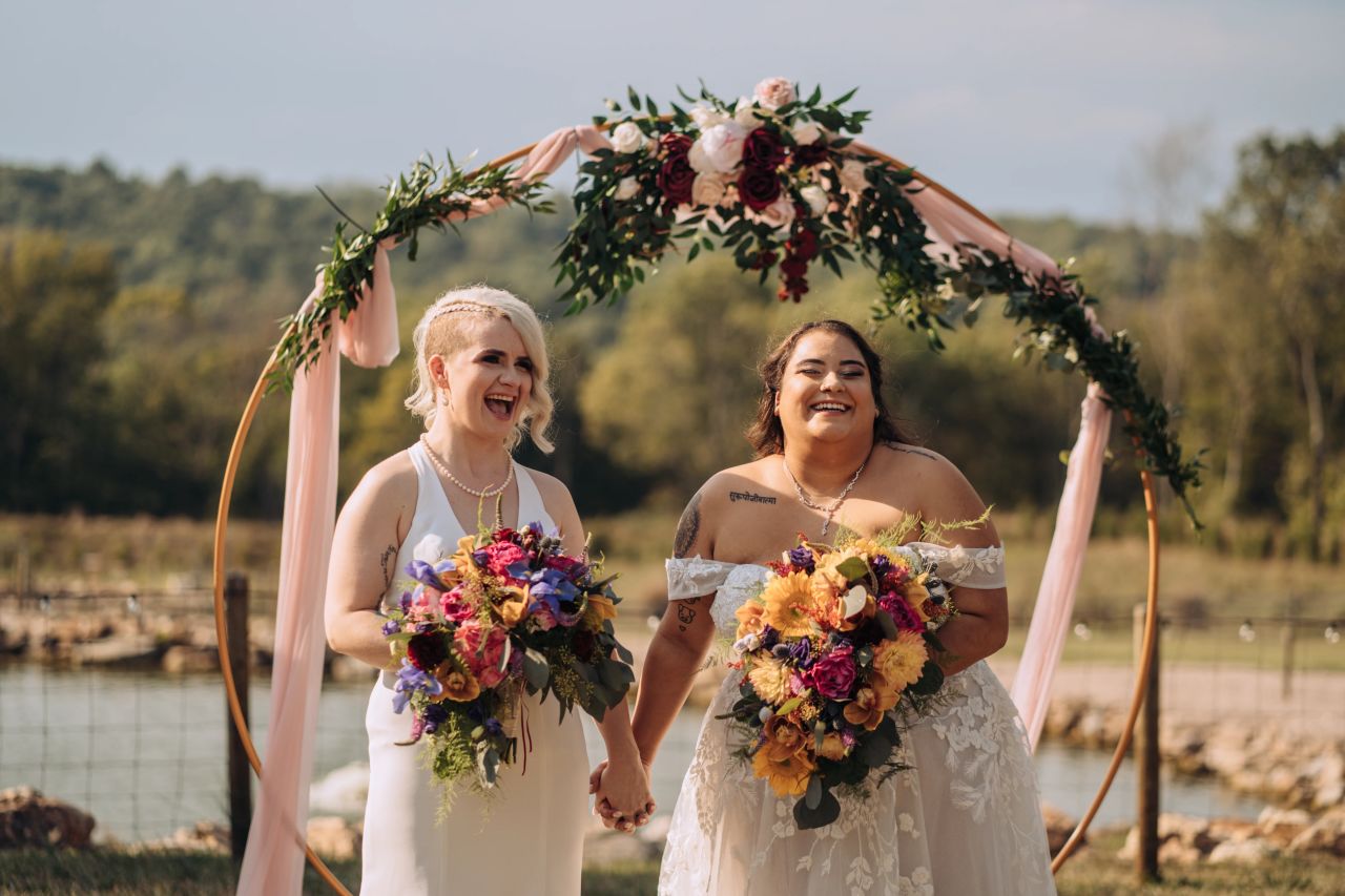 Meghan and Lyann's Emotional Lesbian Wedding at Nuzzo's Farm in ...